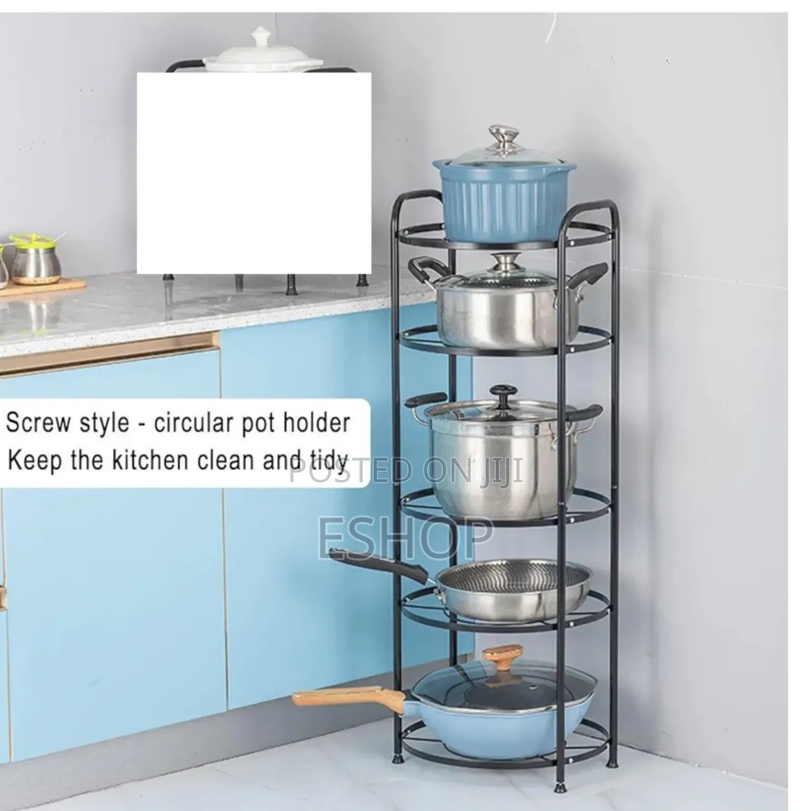 Ultimate 5-shelf Cookware Storage Rolling Rack in Bole - Storage ...