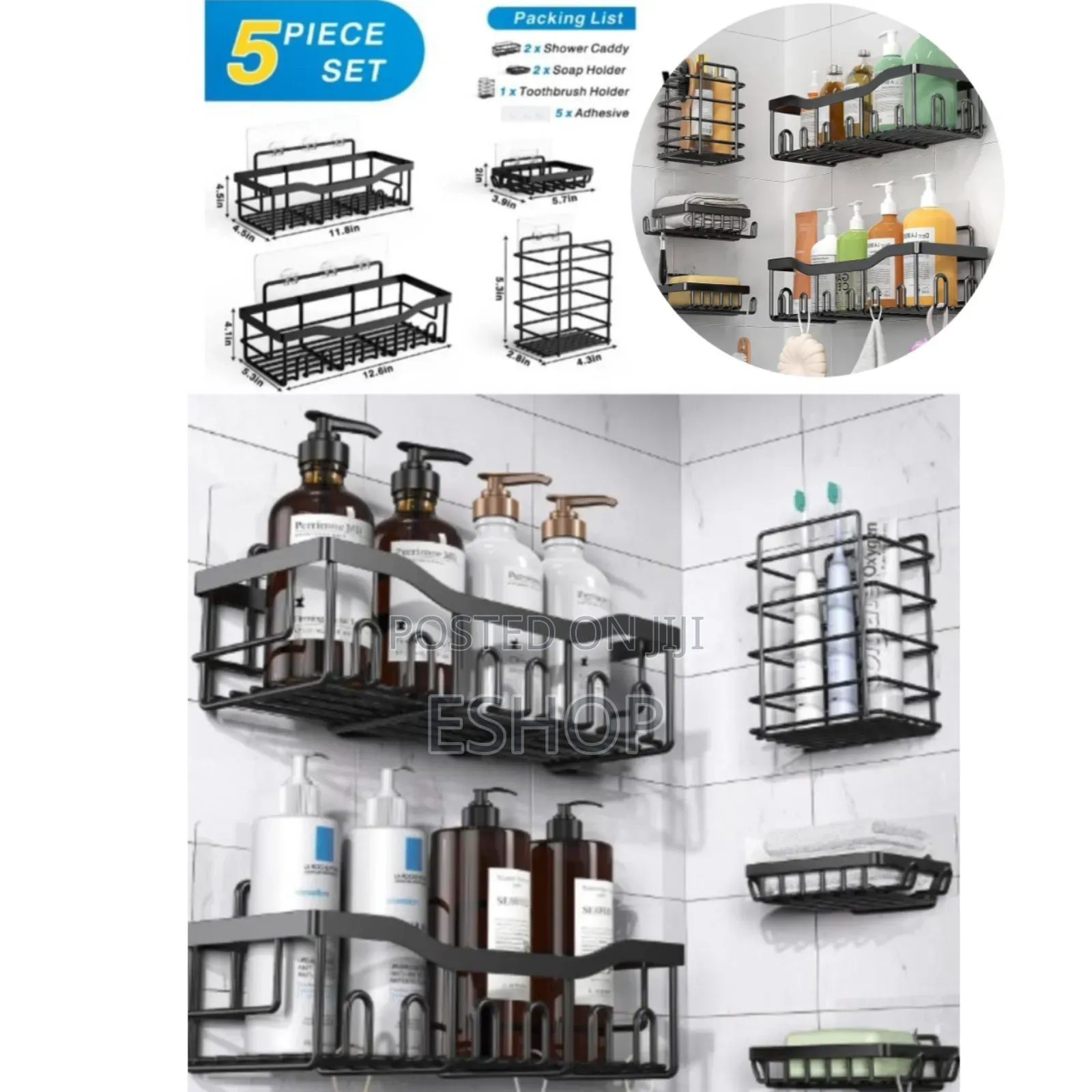 Multi-Functional Storage Rack System | 5 Non-Slip Steel Tiers in Arada ...