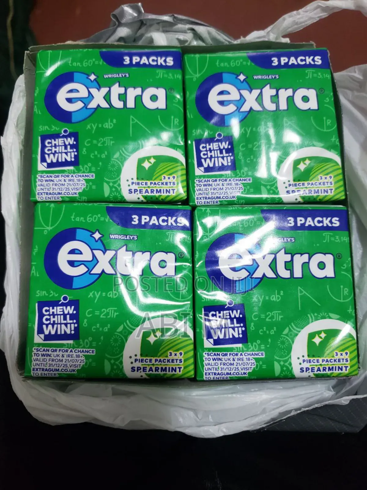 Extra Gum From Usa 1 Pack 3 Pieces 27 Total in Kirkos - Food ...