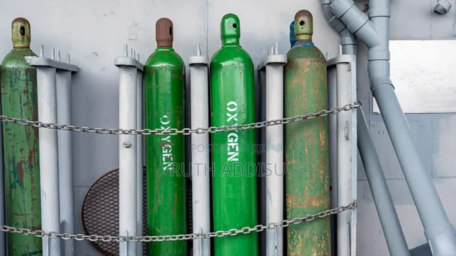 Oxygen With Gauge ኦክሲጅን ከጌጅ ጋር አዲስ Oxugen Cylinder With Gauge 40l in ...