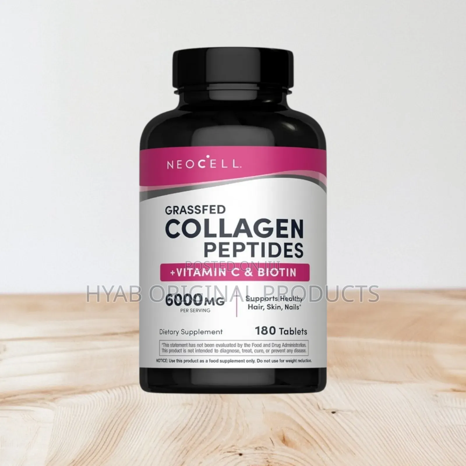 Grass Fed Collagen With Vitamin C and Biotin | 180 Tablets in Bole ...