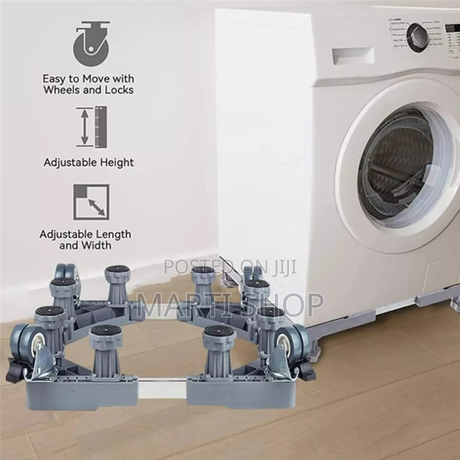 Adjustable Washing Machine Stand With Wheels in Arada - Home ...