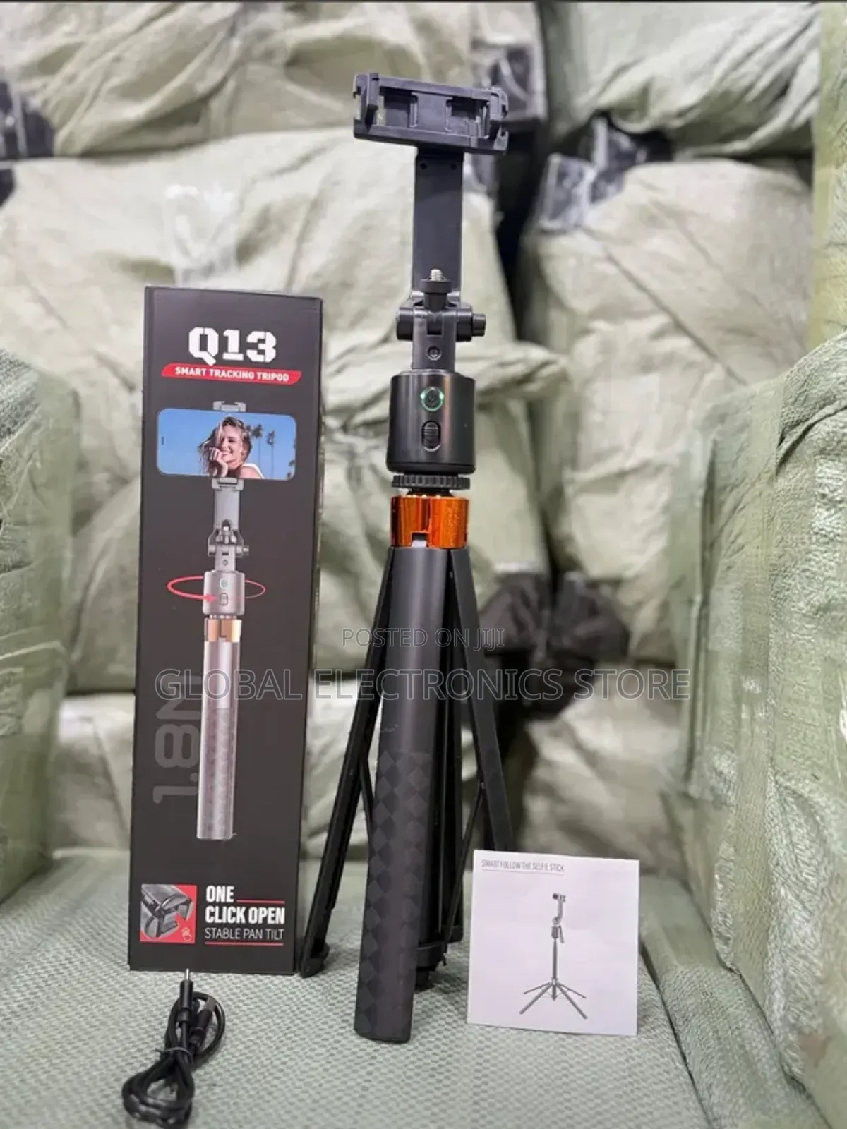 Q13 Intelligent Ai Face-Tracking 1.8m Extendable Selfie Stick/Tripod in ...