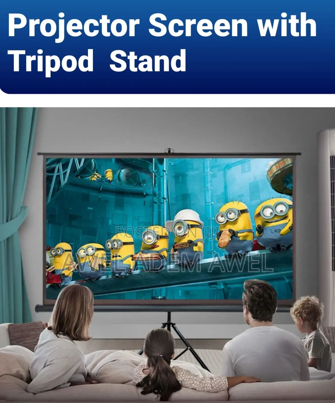 Projector Screen With Tripod Stand in Arada - TV & DVD Equipment, Meron ...