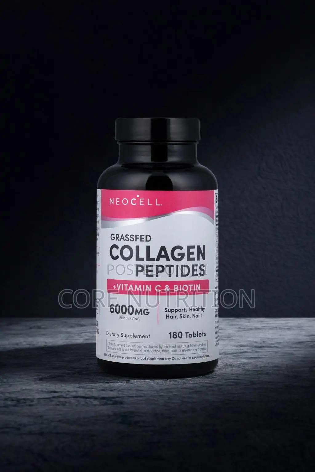 Neocell Collagen Peptides + Vitamin C and Biotin ,6000mg ,180 Tablets ...