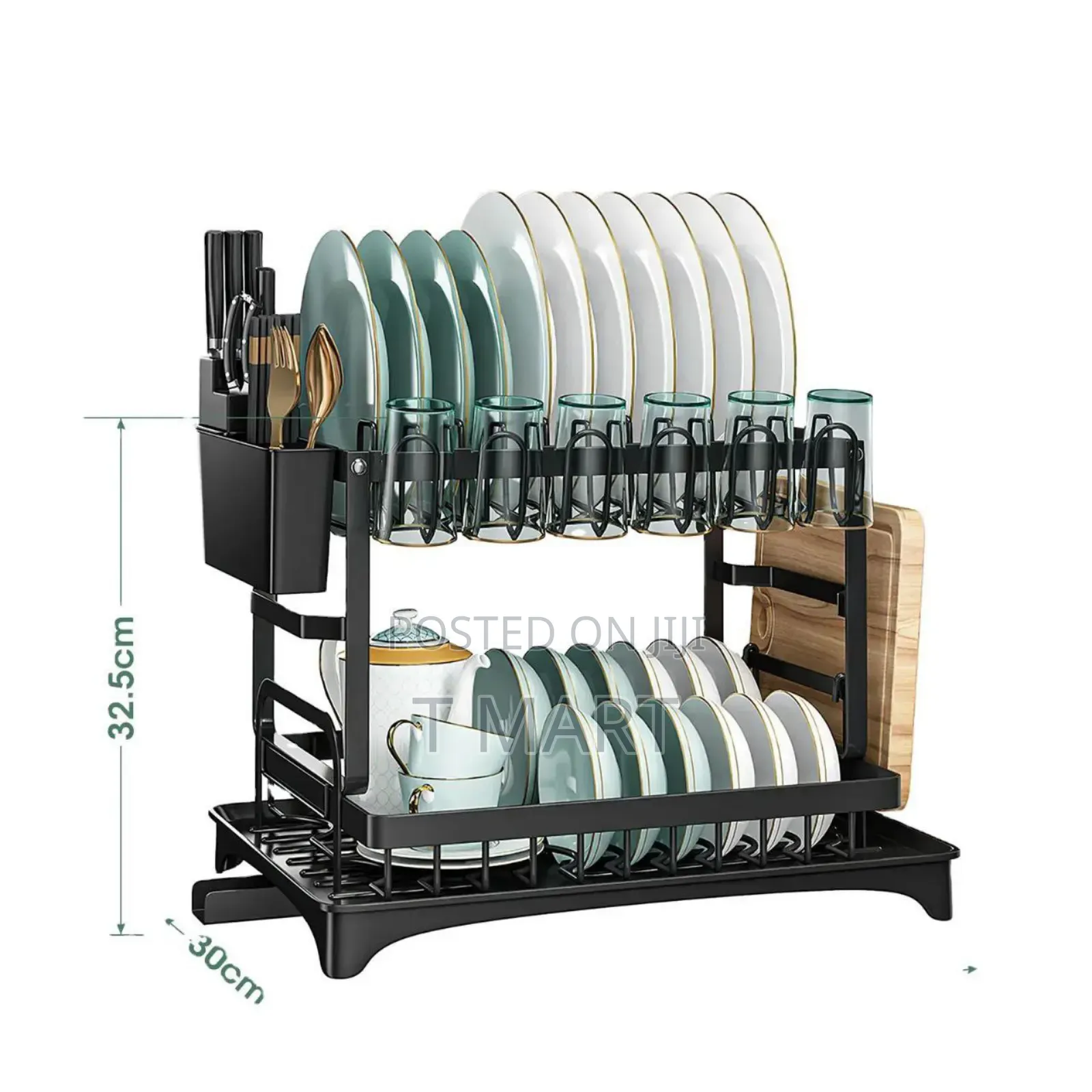 2-Tier Kitchen Dish Drying Rack in Arada - Kitchenware & Cookware, T ...