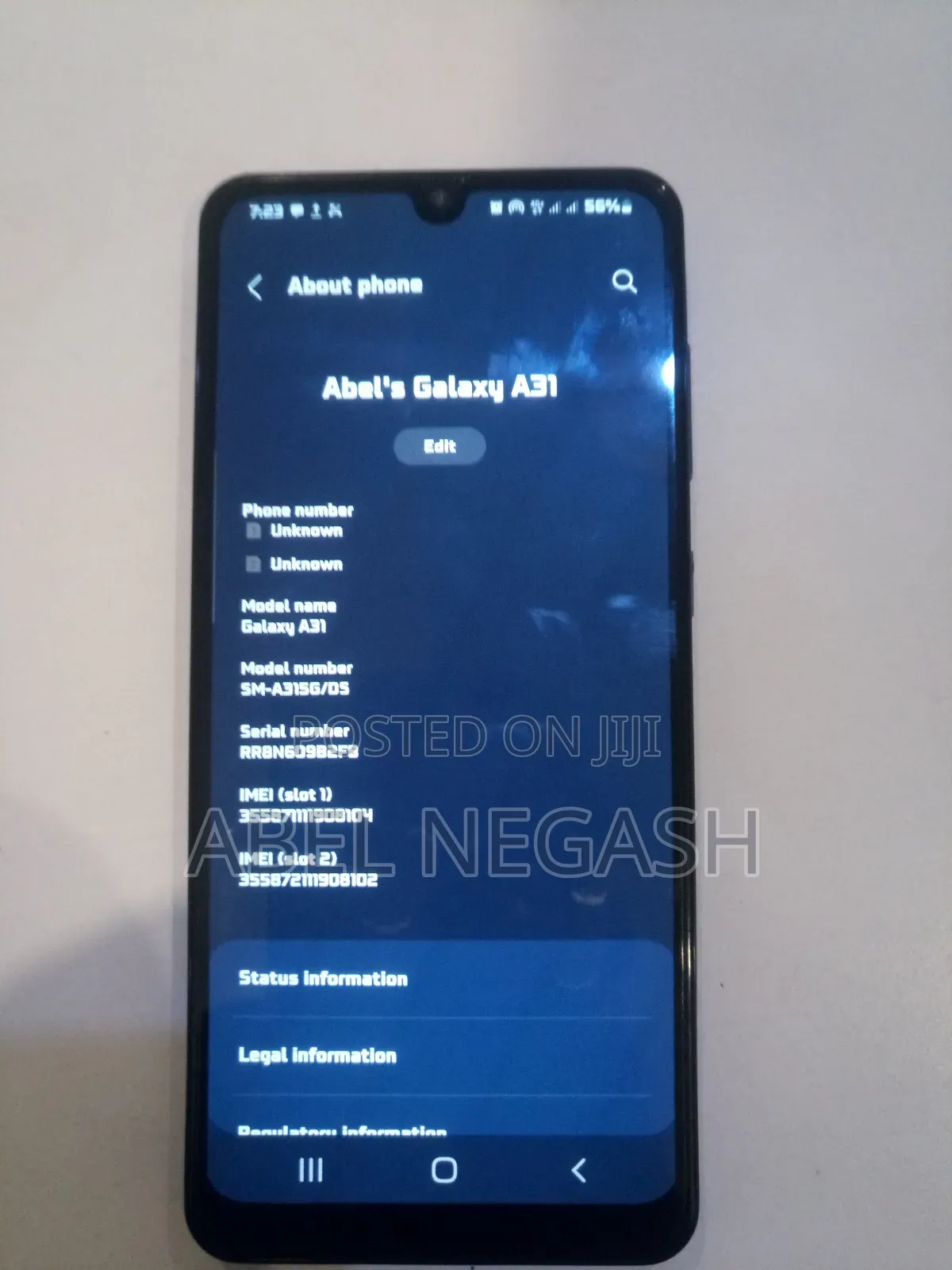Samsung Galaxy A31 128 GB Blue in Kirkos - Mobile Phones, Abel Negash ...
