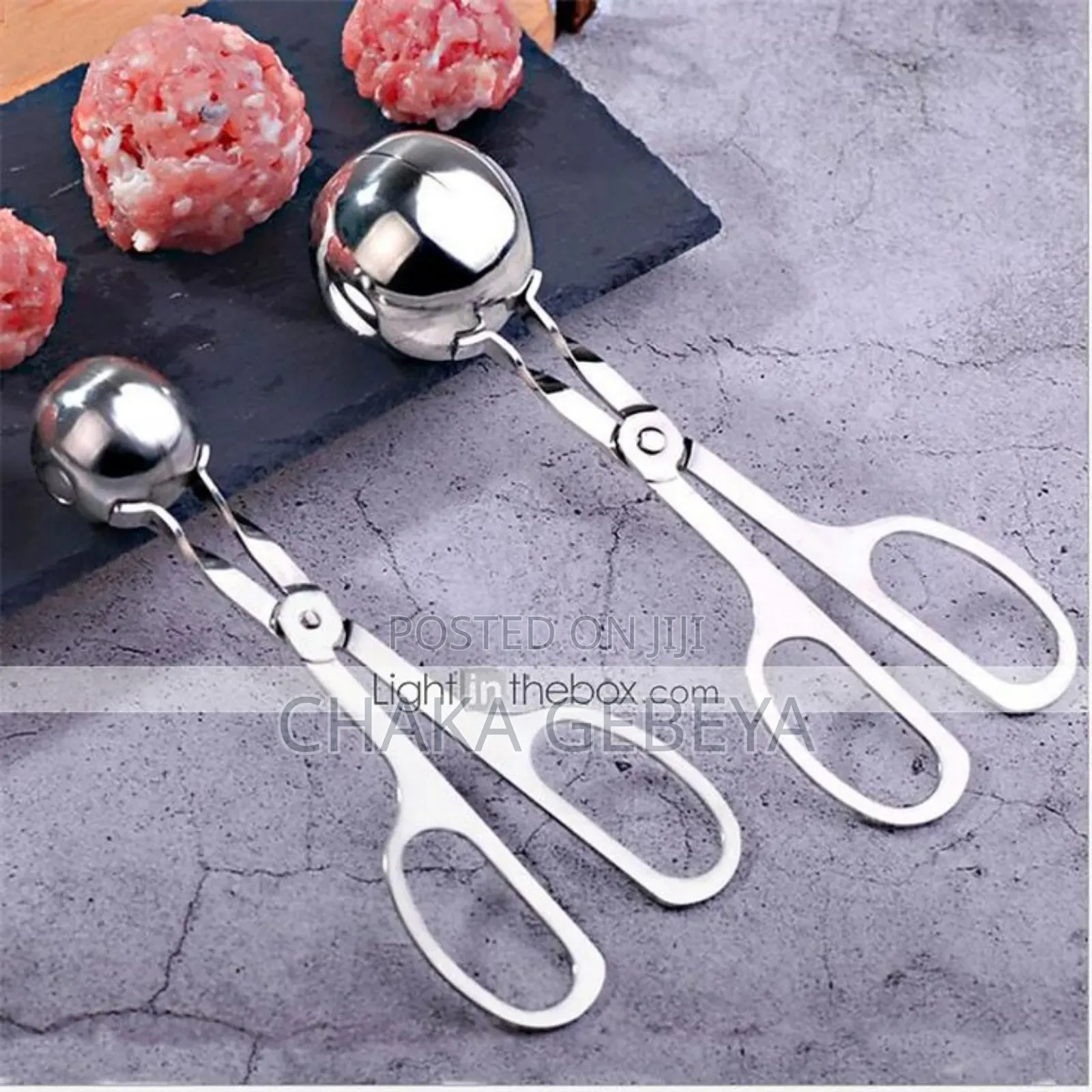 Make Professiona Meatballs!Hygienic Metal Scoop With Release Mechanism ...