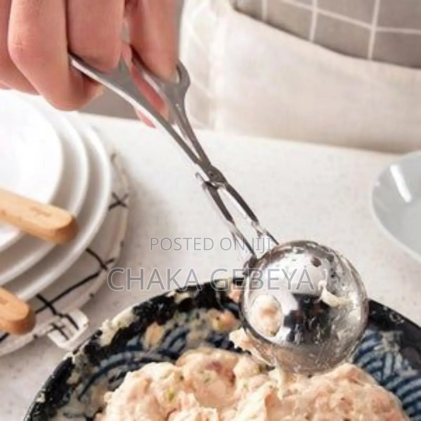 Make Professiona Meatballs!Hygienic Metal Scoop With Release Mechanism ...