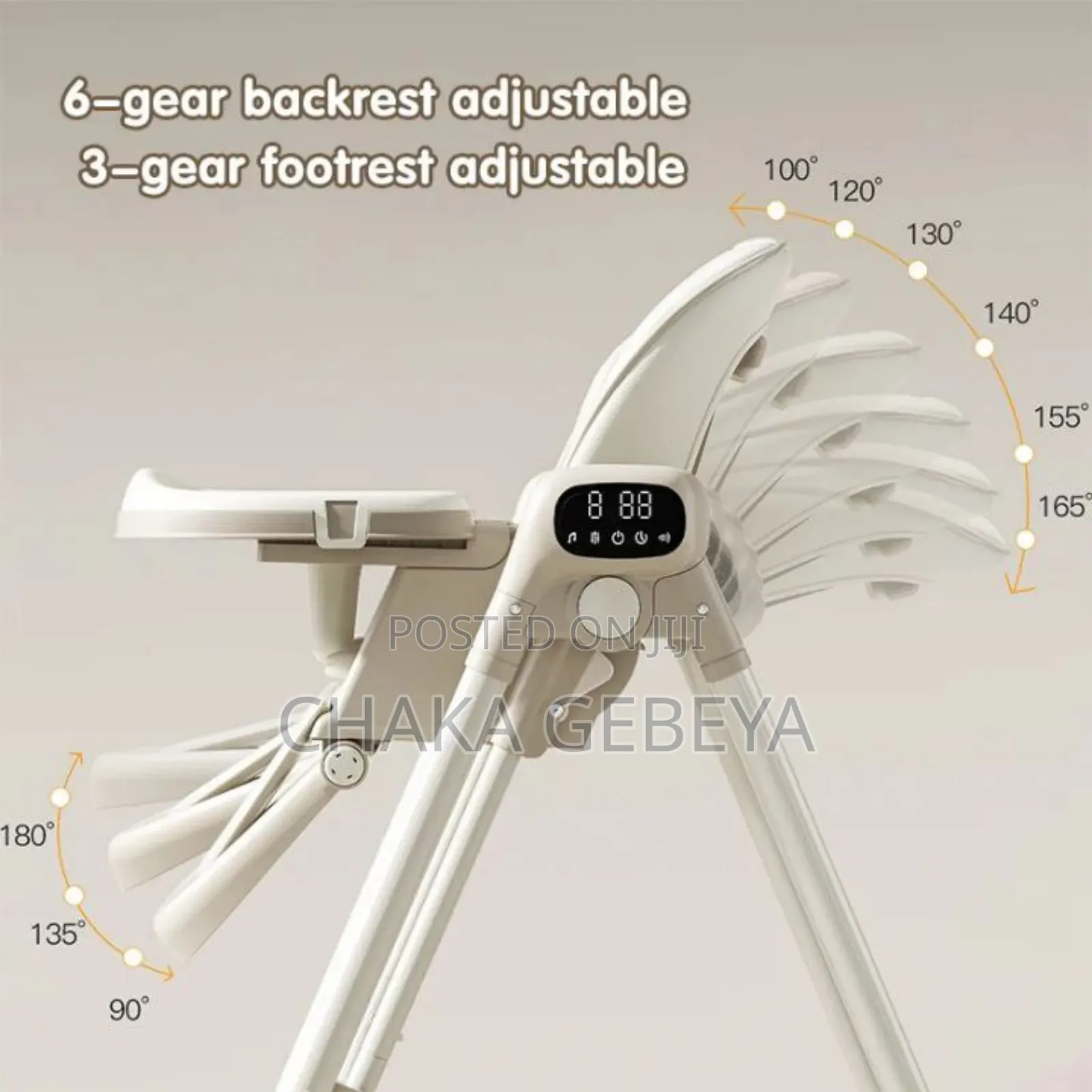 2-in-1 Electric Baby High Chair Swing With Remote Control - New in ...