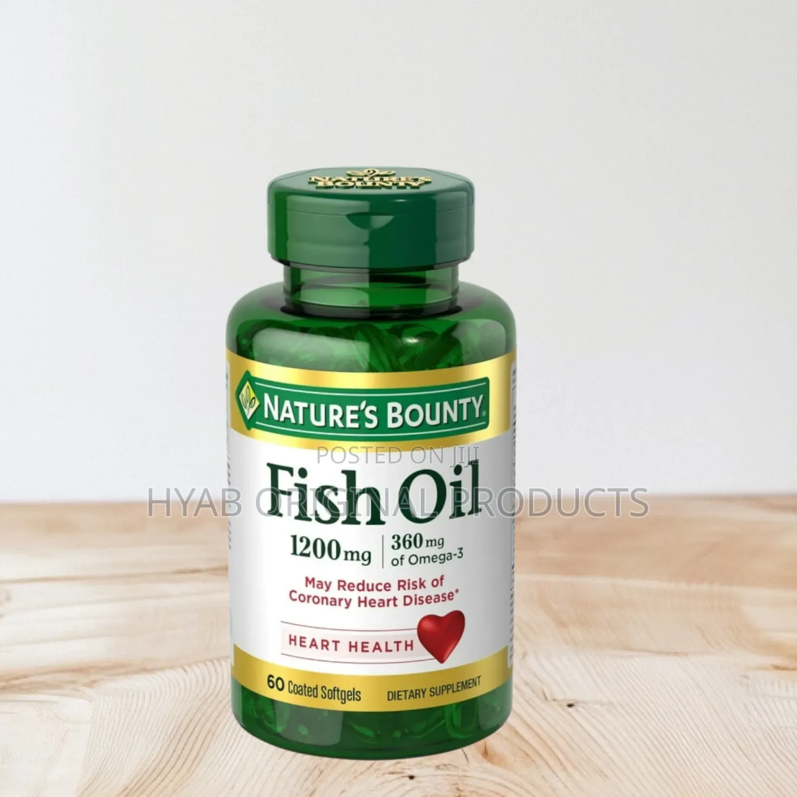 Nature's Bounty Fish Oil With Omega 3 Softgels, 1200 Mg, 60 Softgel in ...