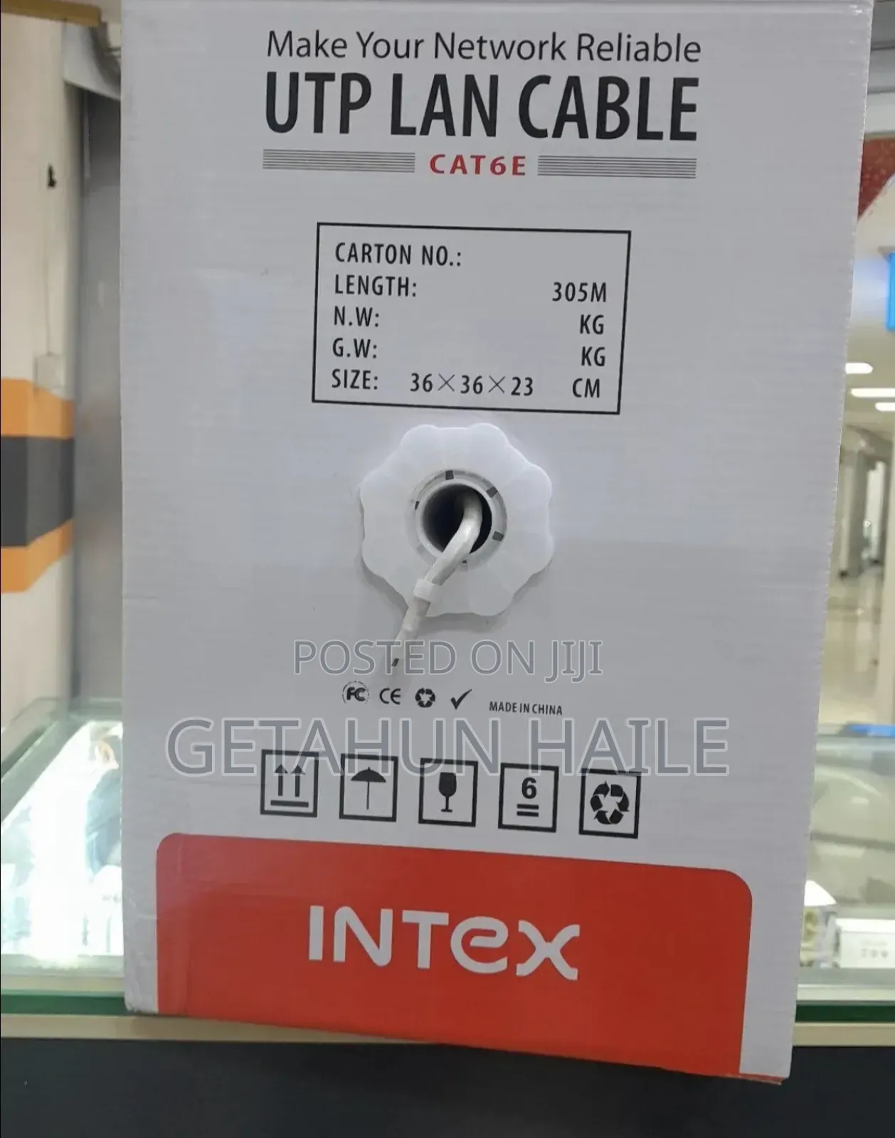 Intex Cat6 Utp Lan Cable – Fast Strong Internet Cable in Lideta ...