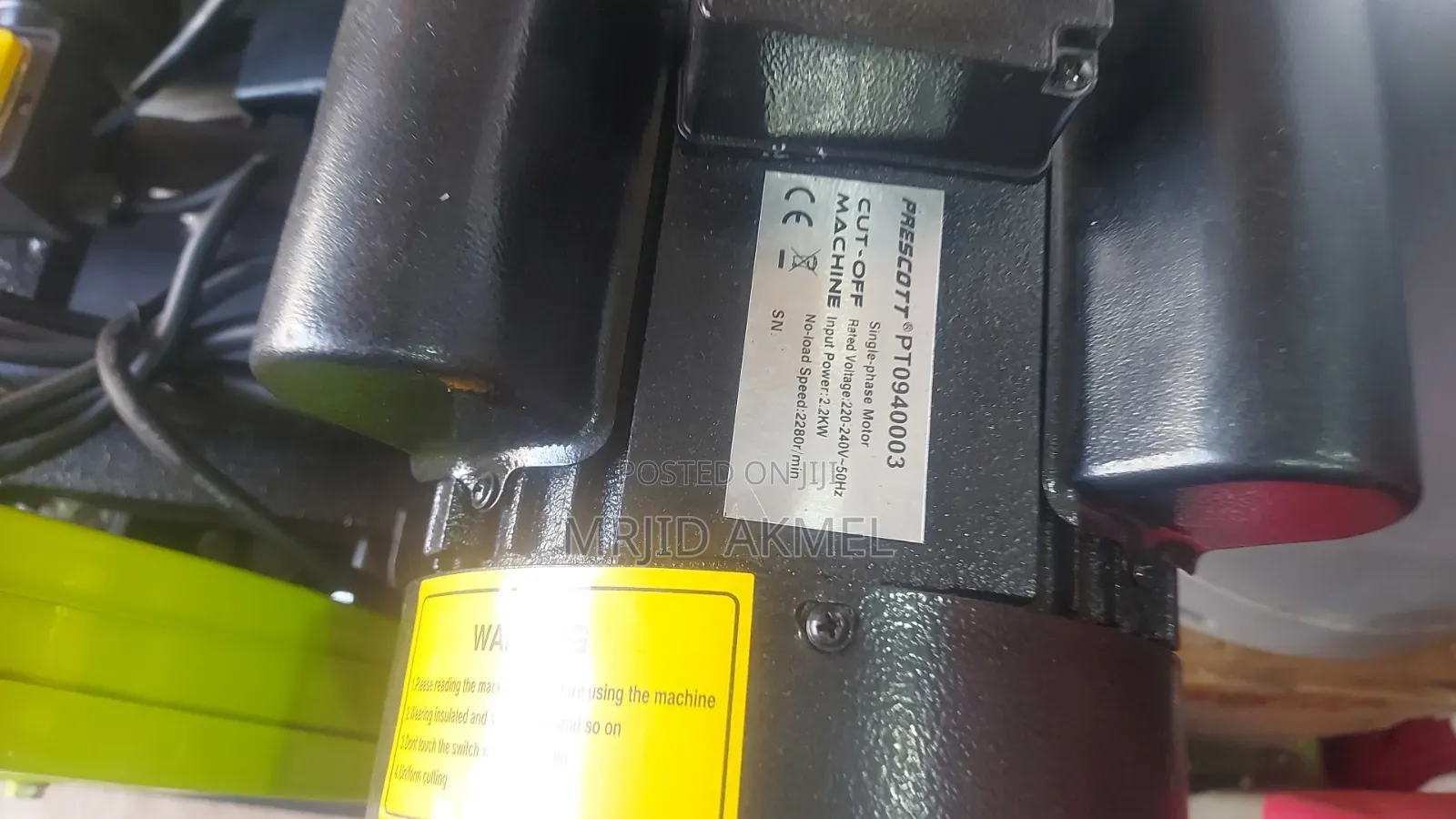 Prescott Dinamo Cut Off Machine 220v 2.2kw in Arada - Electrical Hand ...