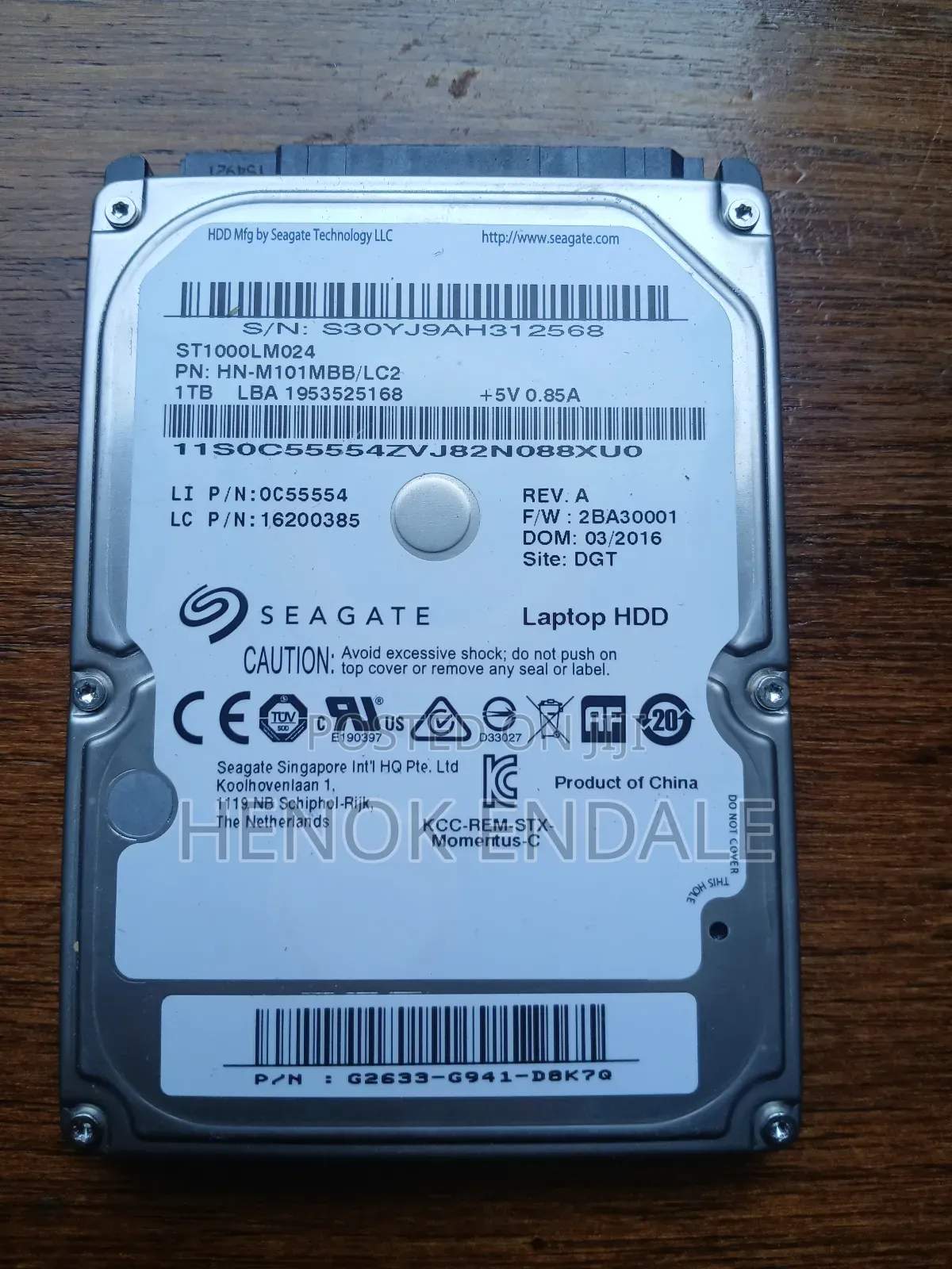 Laptop Internal Hard Disk in Addis Ketema - Computer Hardware, Nati Jr ...