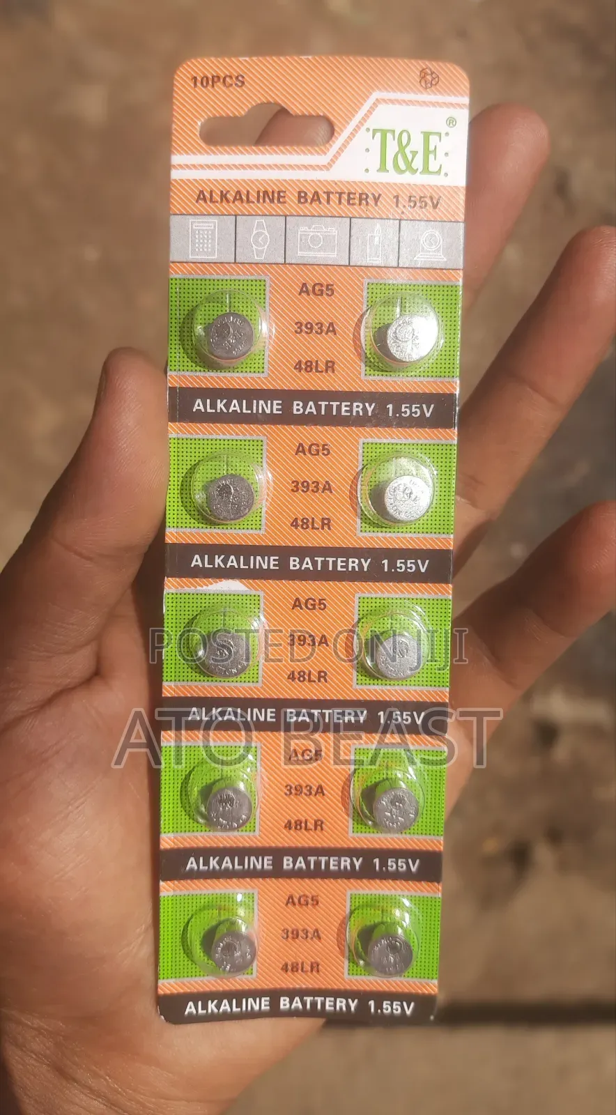 T E Brand Ag5 Alkaline Button Cell Batteries in Arada - Accessories ...