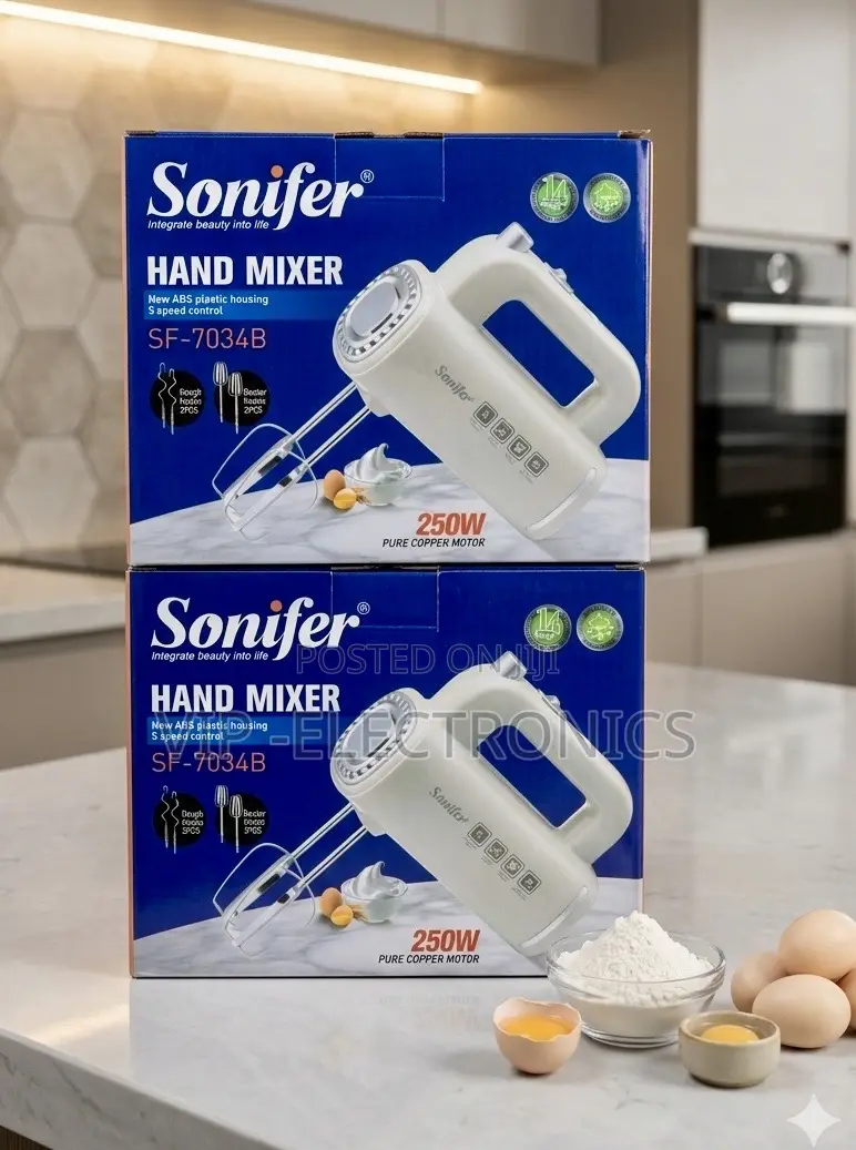 Hand Mixer Sonifer – 250w 5-Speed Electric Kitchen Mixer - VIP ...