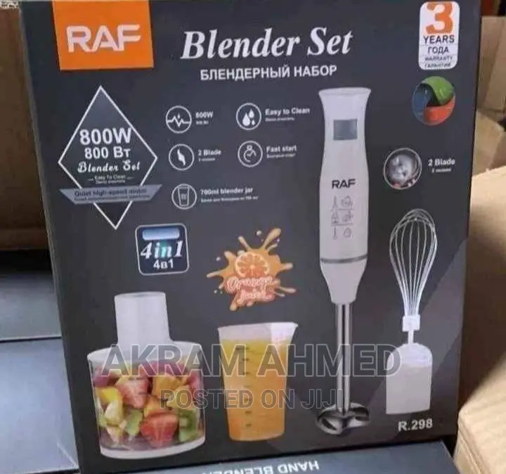 RAF 800W Food Mixer and Blender in Nifas Silk-Lafto - Kitchen Appliances, Akram Ahmed | Jiji.com.et