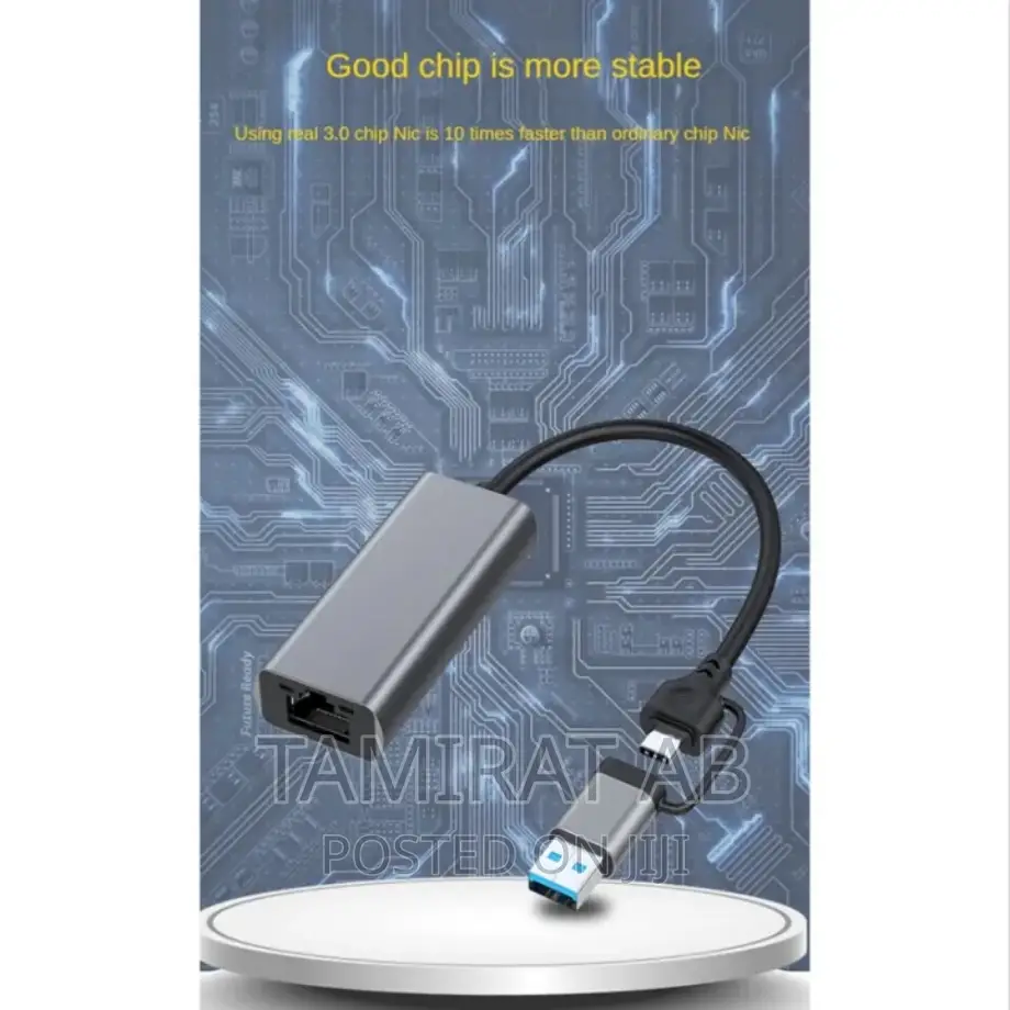 USB3.0/Type-c3.1 to RJ45 Ethernet Adapter for Laptop PC in Yeka ...