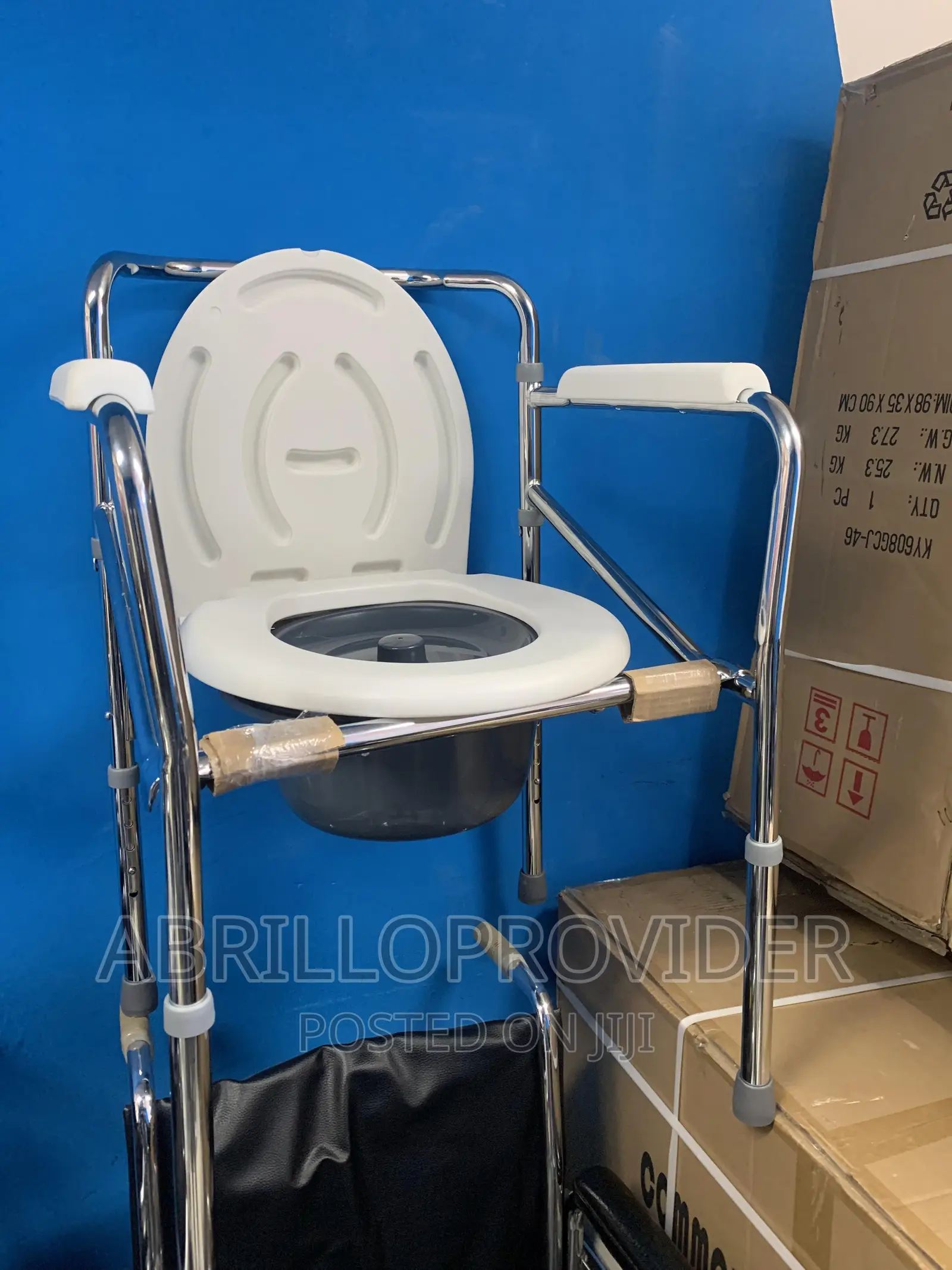 Bedside Commode Chair With Drop-Arm (For Easy Transfer) in Nifas Silk ...