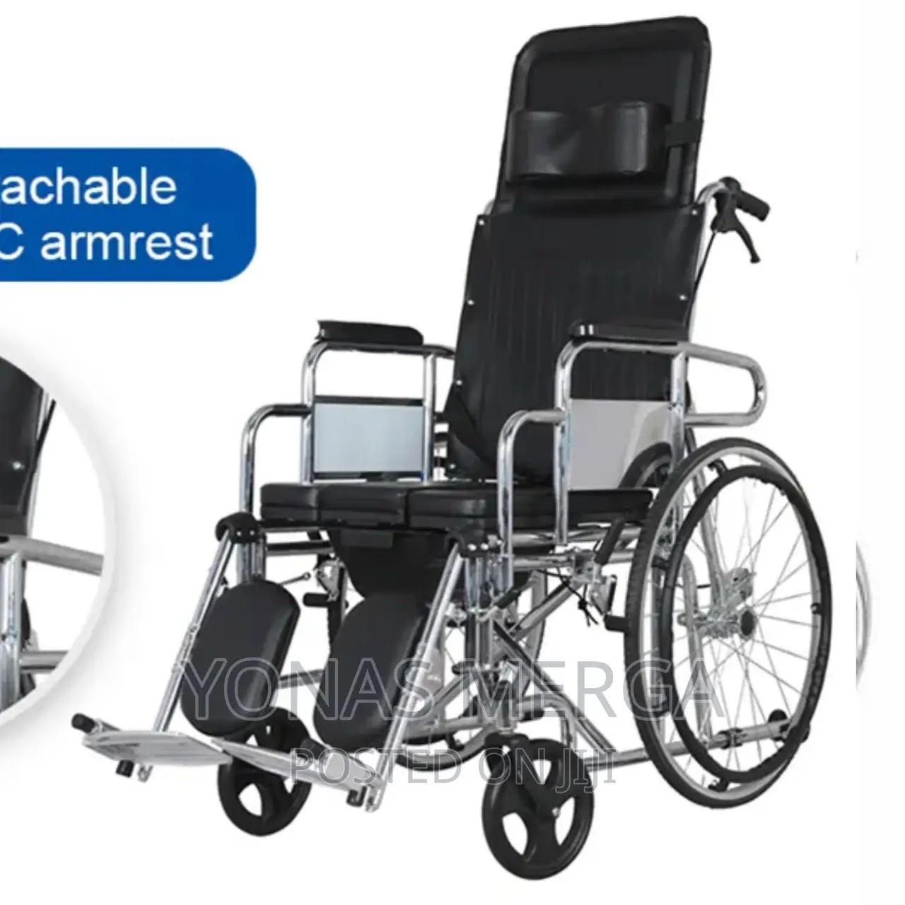 Wheelchair Well-Padded Support Is an Add-on to the Footrest in Addis ...