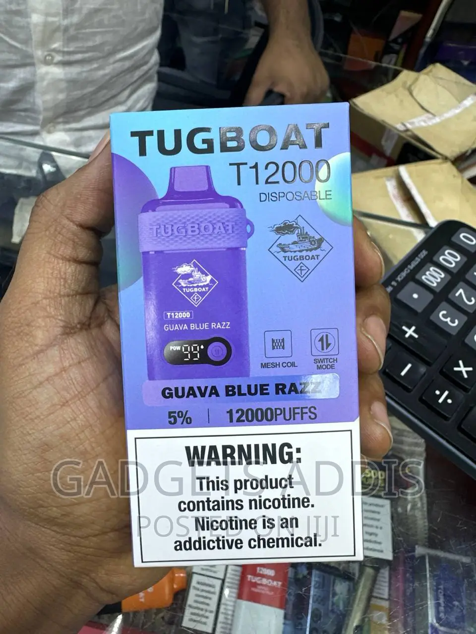 Tugboat T12000 Puff Disposable Vape in Nifas Silk-Lafto - Smoking ...