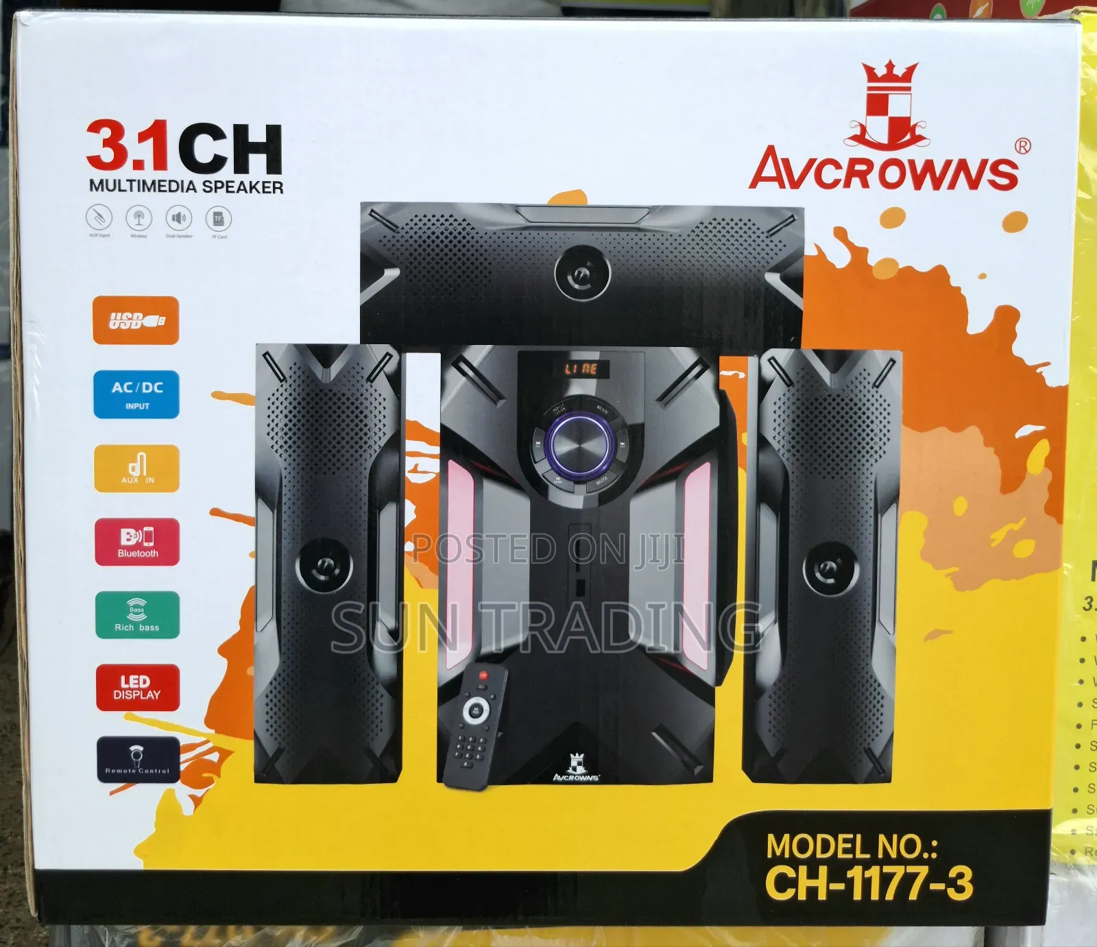 Avcrowns 3.1ch Multimedia Speakers | 1177 in Addis Ketema - Audio & Music Equipment, Sun ...