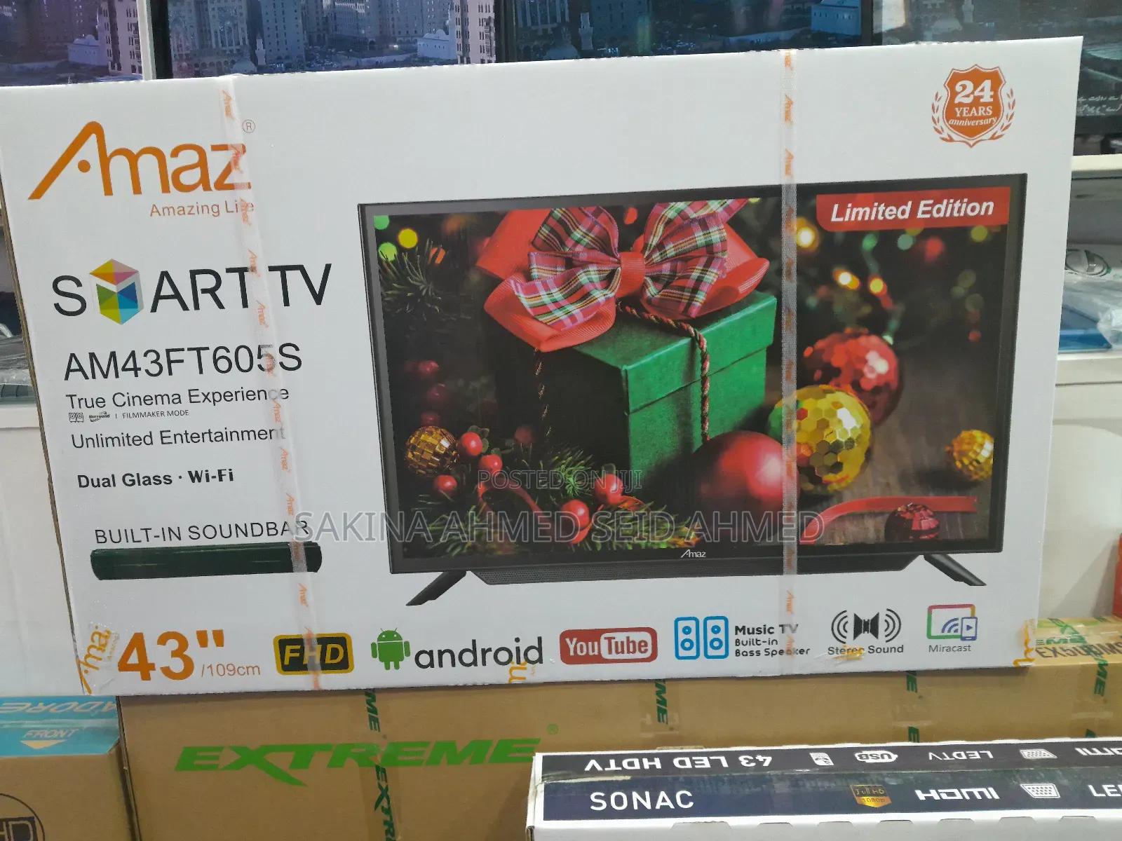 Amaz Smart Android Tv 43 in Addis Ketema - TV & DVD Equipment, Sakina ...