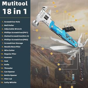 18in1 Adjustable Wrench Multitool Hammer in Bole - Hand Tools, ዋው ገብያ ...