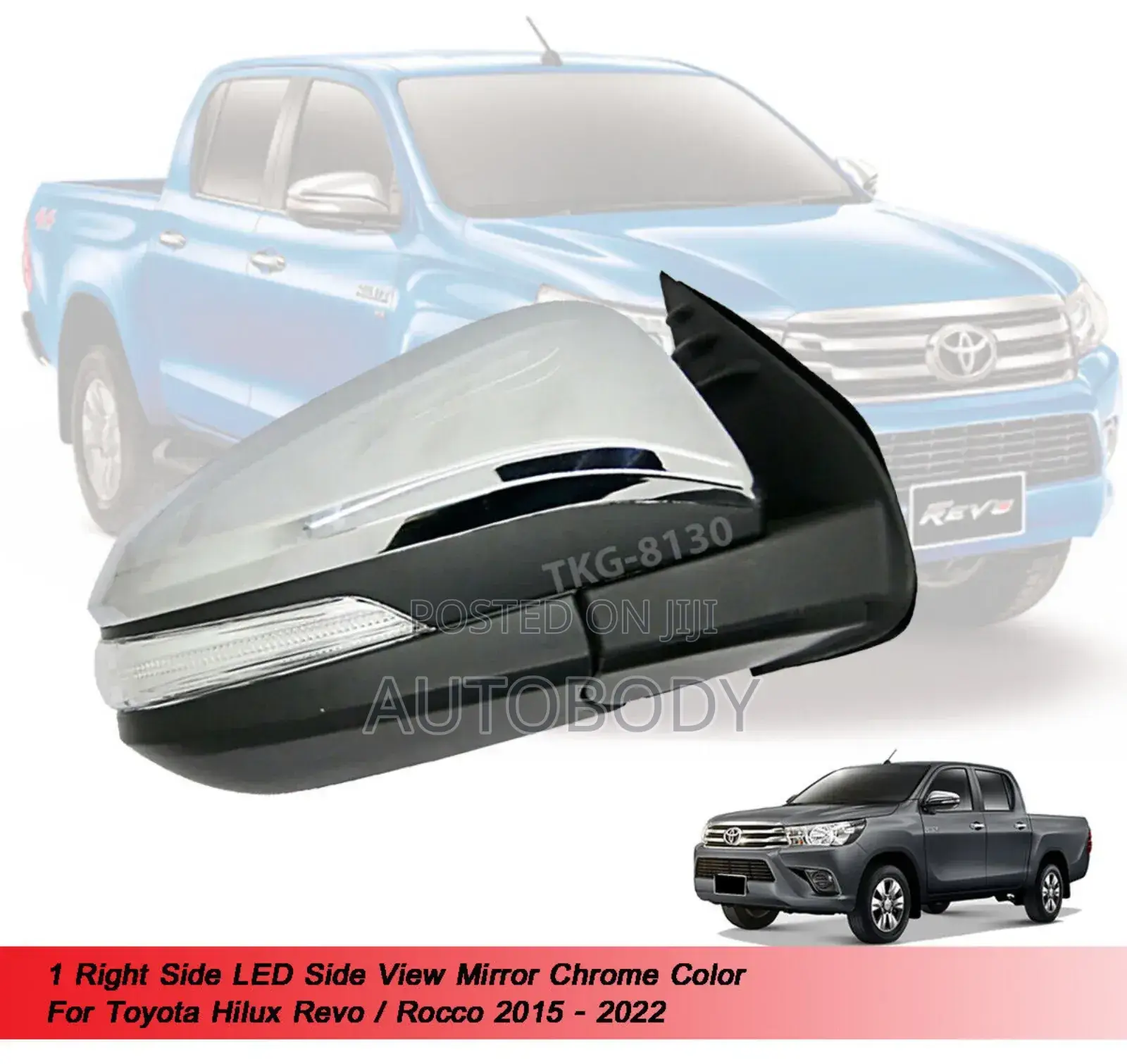 Hilux Invincible Side Mirror for Revo, Roco, and Adventure in Gullele ...