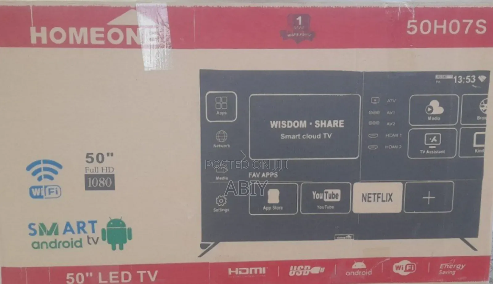 Home One 50" New 2025 in Arada - TV & DVD Equipment, Abiy Abebe | Jiji ...