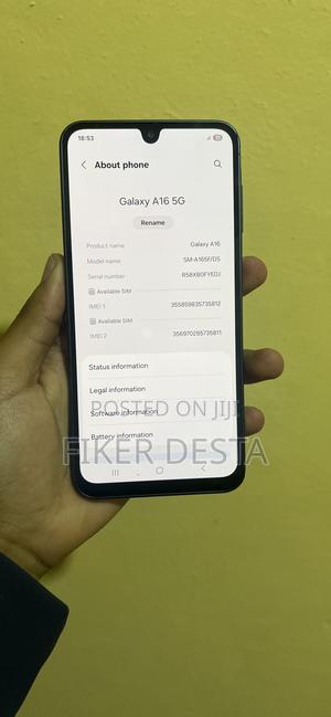 Samsung Galaxy A16 5G 128 GB Black in Nifas Silk-Lafto - Mobile Phones, D Electronics | Jiji.com.et