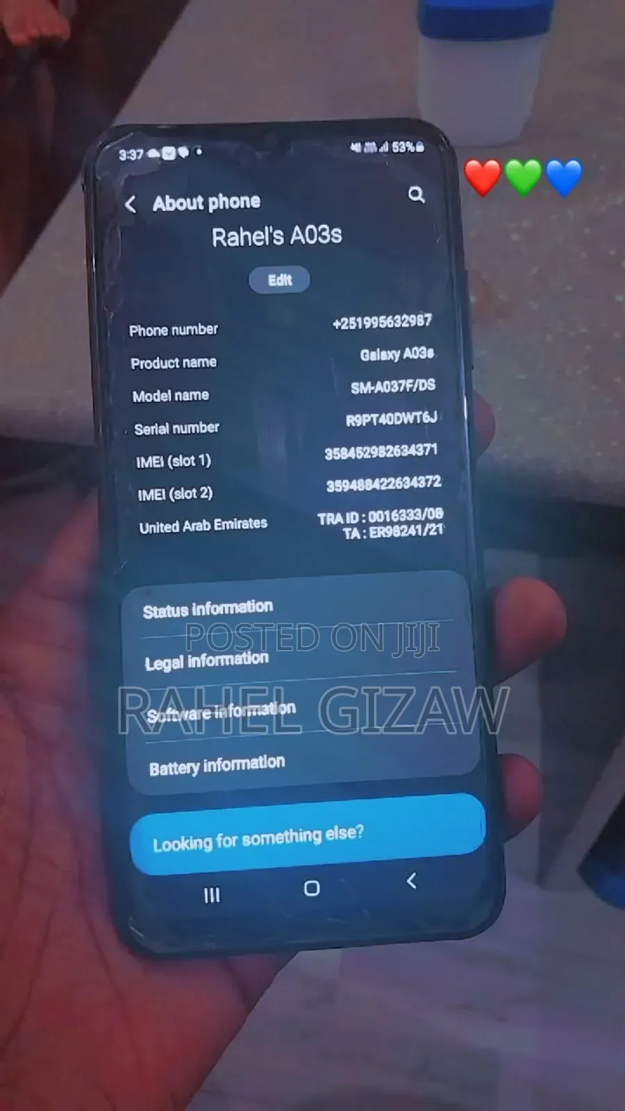 Samsung Galaxy A03 64 GB Black in Bole - Mobile Phones, Rahel Gizaw ...