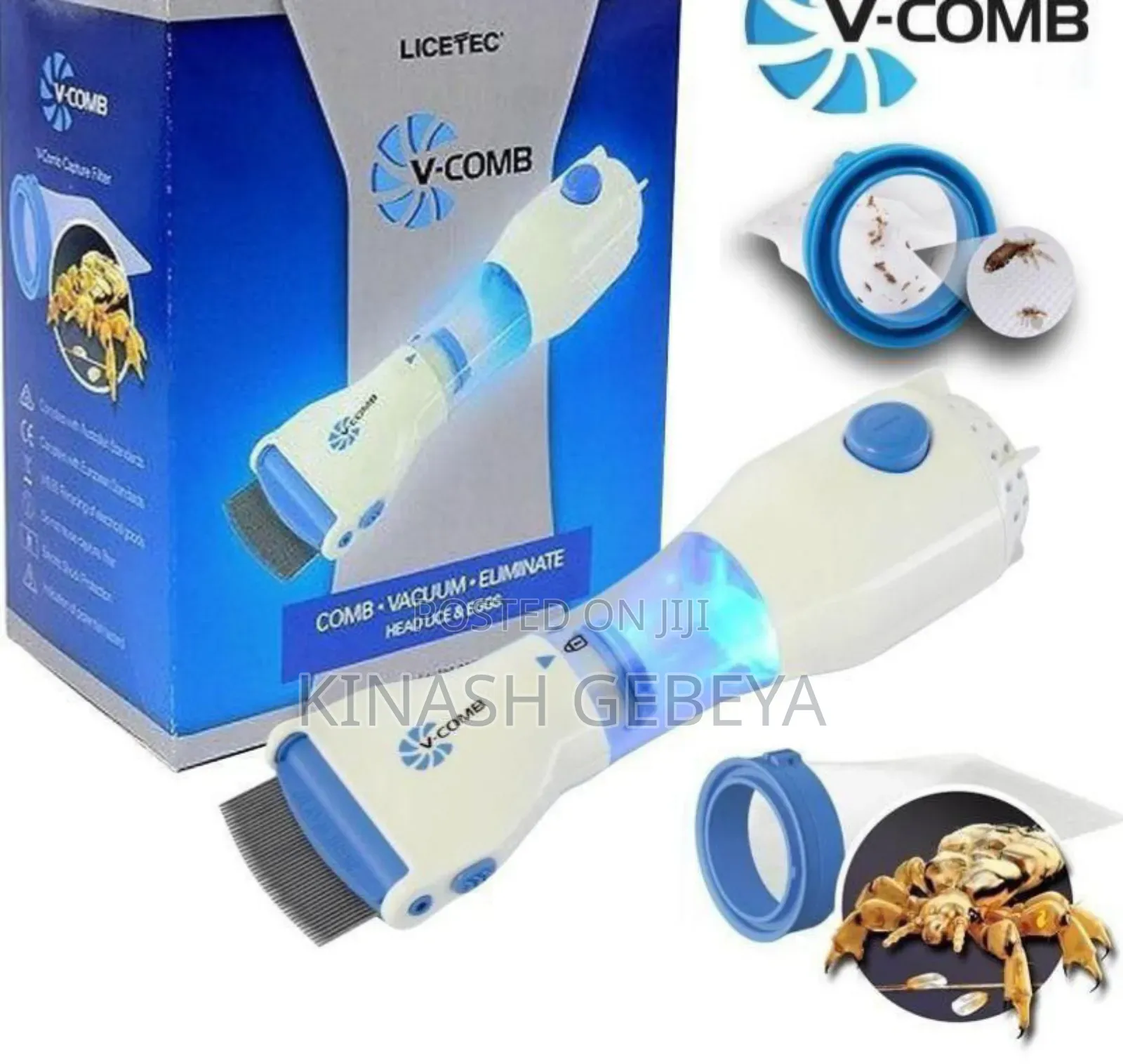 V Comb Electronic Head Lice And Egg Remover(የፀጉር ንፅህና መጠበቂያ) in Bole ...
