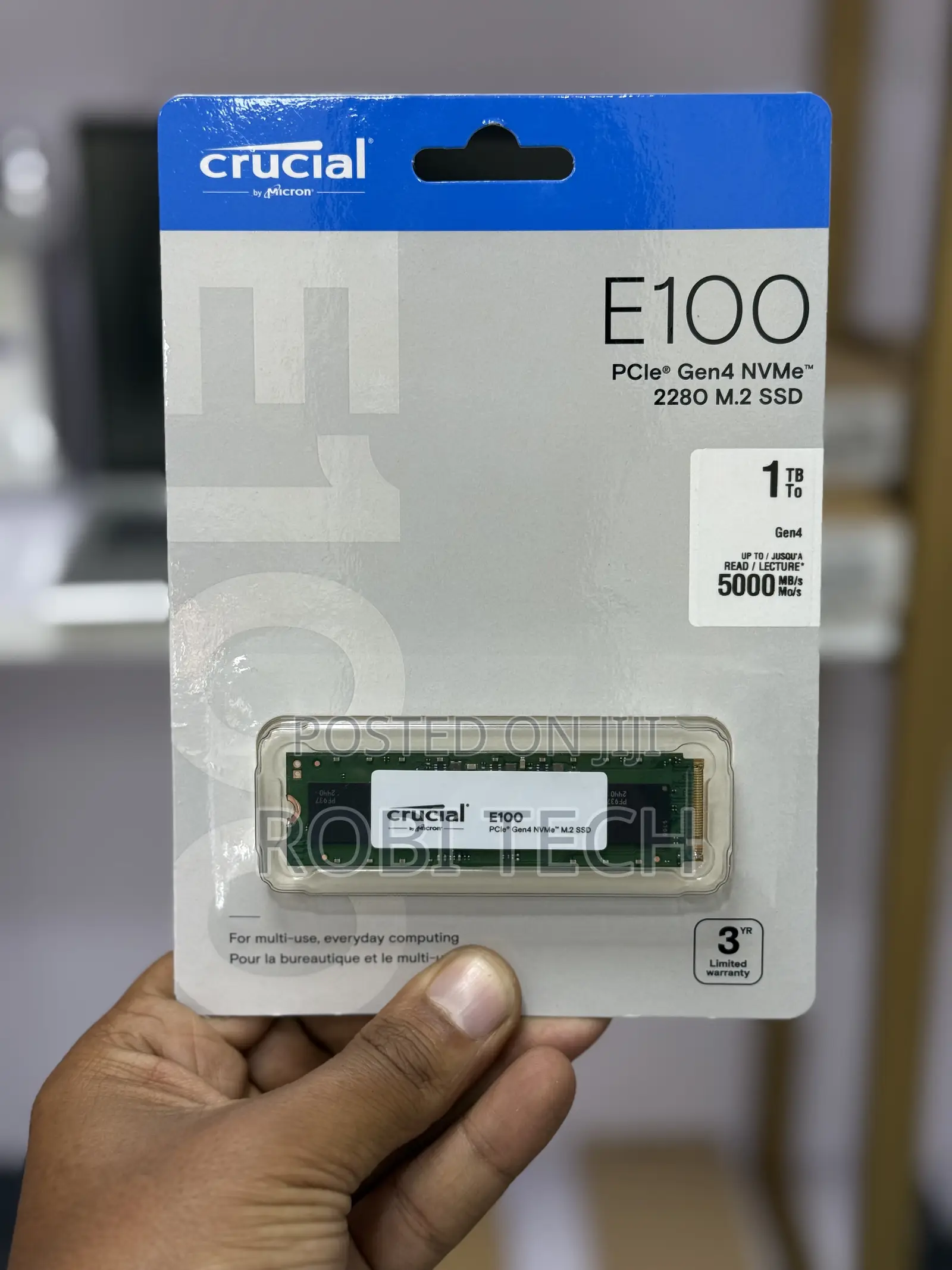 Crucial E100 1tb Nvme SSD in Bole - Computer Hardware, Rubin Nitsuh | Jiji.com.et
