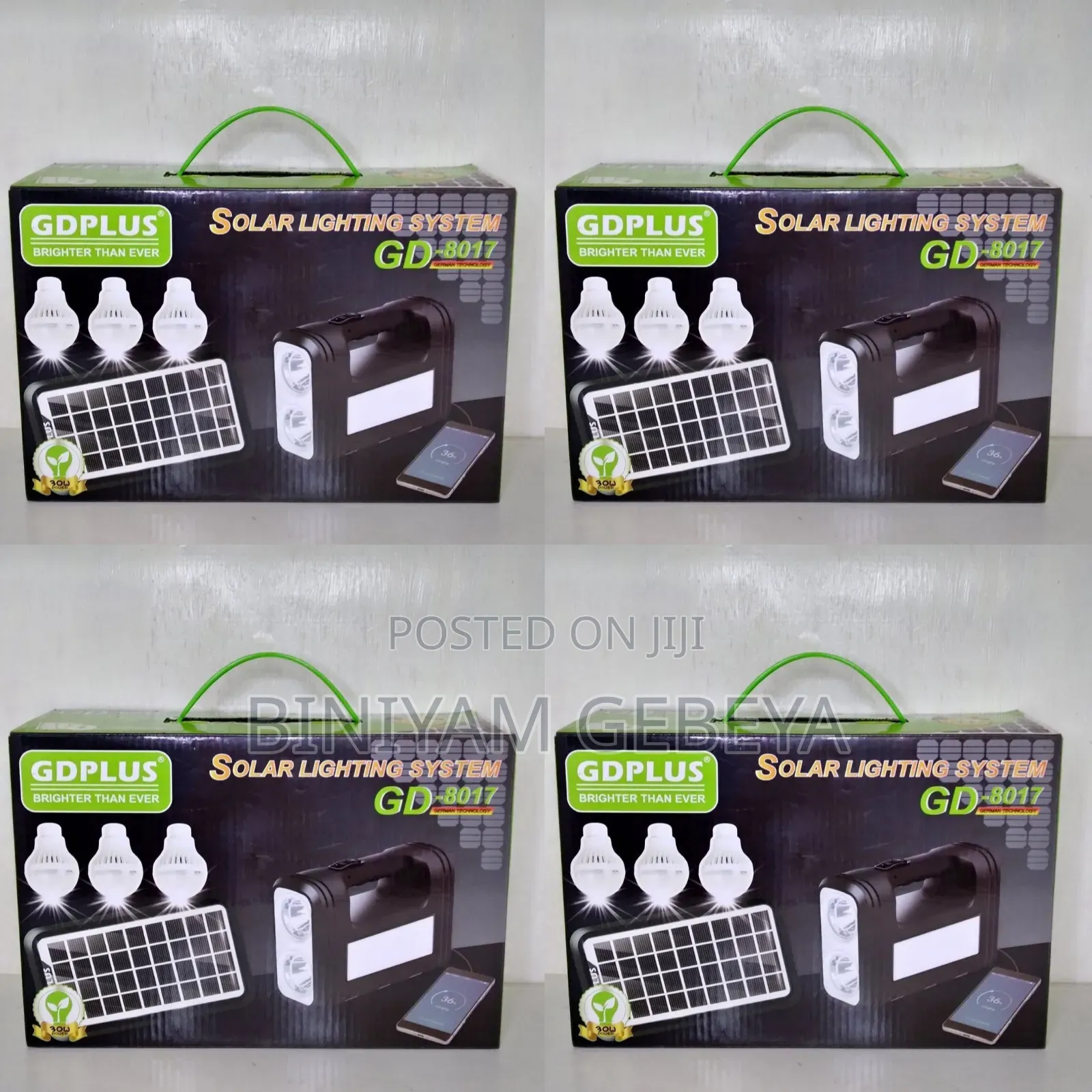 New Original 3 Led አምፖል ያለዉ Gd Plus Solar Energy Eith Panel in Bole ...