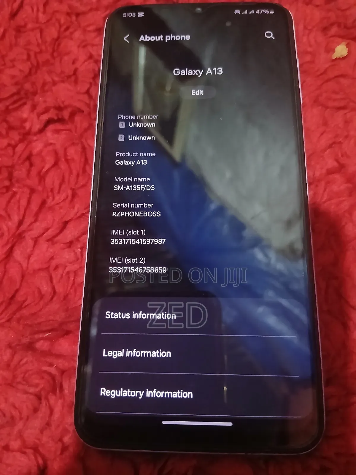 Samsung Galaxy A13 64 GB Blue in Lideta - Mobile Phones, Zed Zed | Jiji.com.et