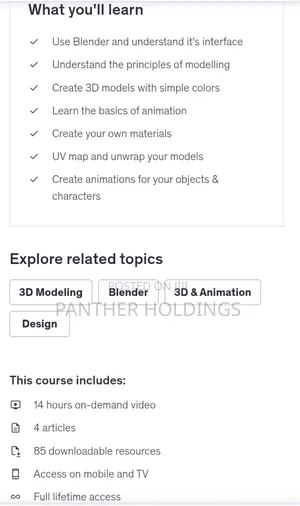 Complete Blender Creator: 3d Modelling (Compatible With 4.3) in Nifas ...